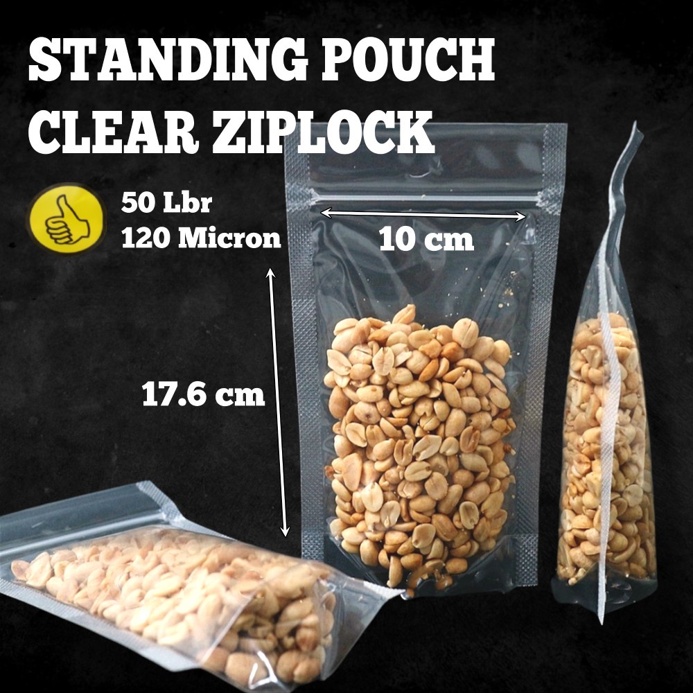 Jual Standing Pouch Ukuran 10 x 17 / Plastik STP / Standing Pouch ...