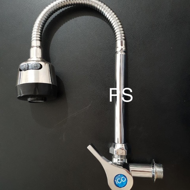 Jual Kran AngsaTembok Flexibel Kepala Besar On/Off - Kran Sink Dapur ...