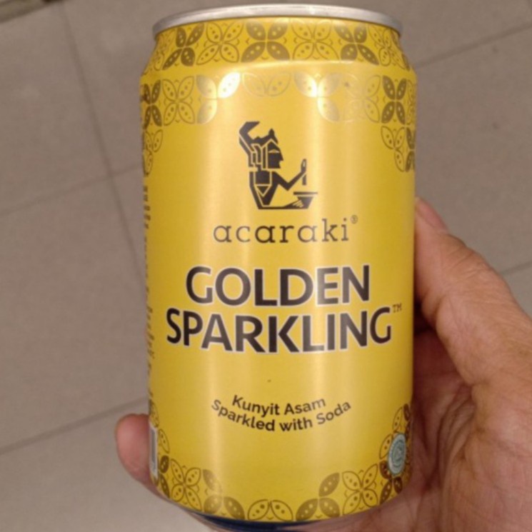 Jual Acaraki Golden Sparkling Turmeric 320 Ml | Shopee Indonesia