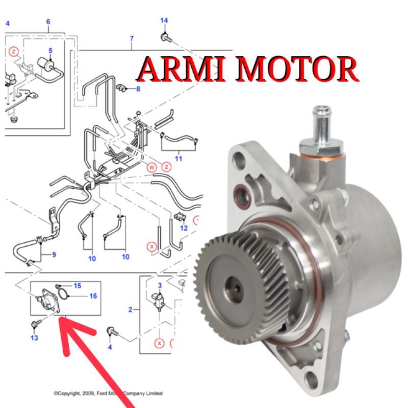 Jual Vacum Pump Pompa Rem Ford Everest Ranger Mazda BT50 All Type ...