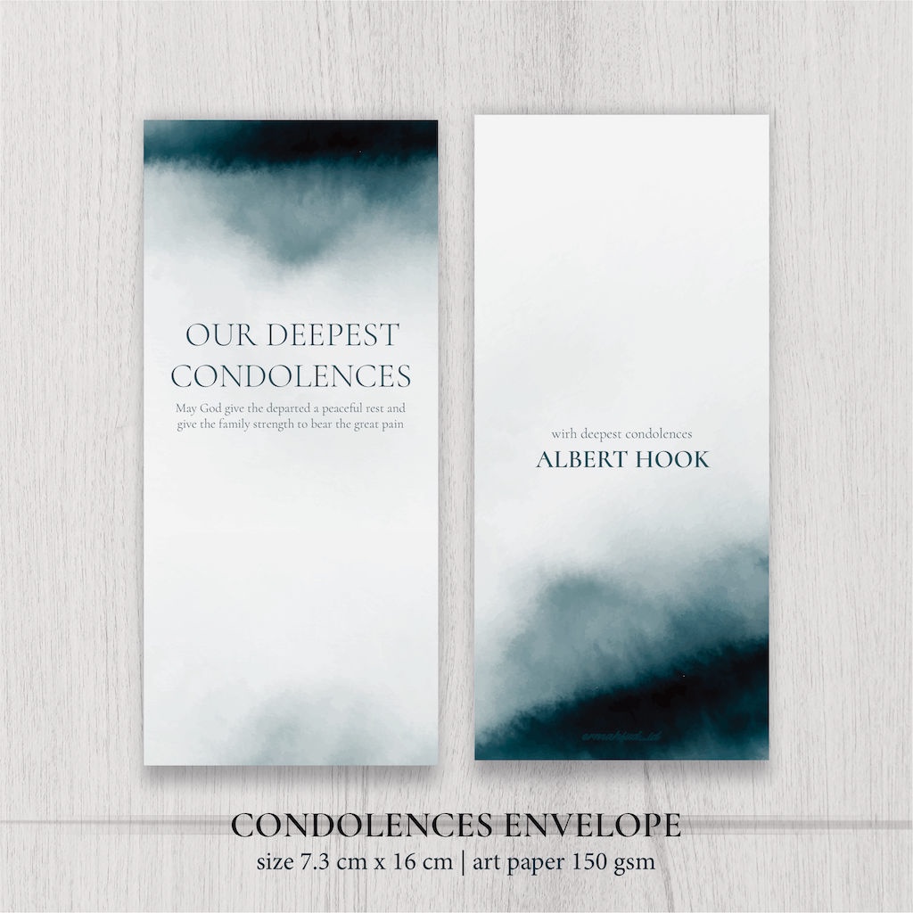 Jual amplop duka cita amplop simpati sympathy condolences envelope ...