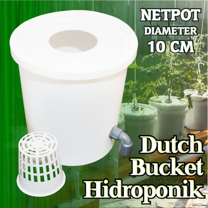 Jual Dutch Bucket / Single Kit Hidroponik (Bulat) | Shopee Indonesia