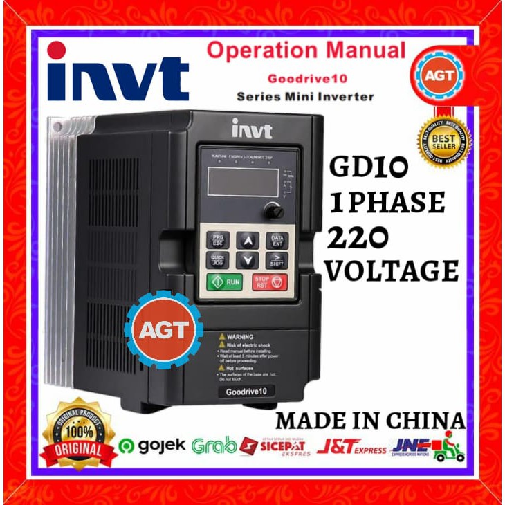 Jual INVERTER INVT GD10-2R2G-S2-B/2.2KW/220V - 1PHASE | Shopee Indonesia