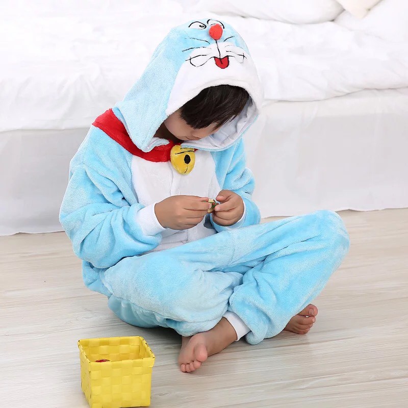 Jual KOSTUM ONESIE DORAEMON NOBITA COSPLAY PIYAMA ANAK | Shopee Indonesia