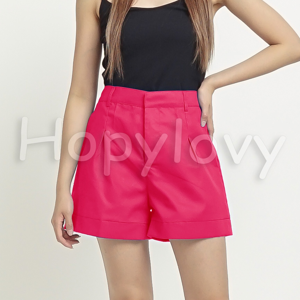 Jual Hopylovy Celana Pendek Highwaist Wanita Celana Hot Pants Wanita Short Pants Bahan