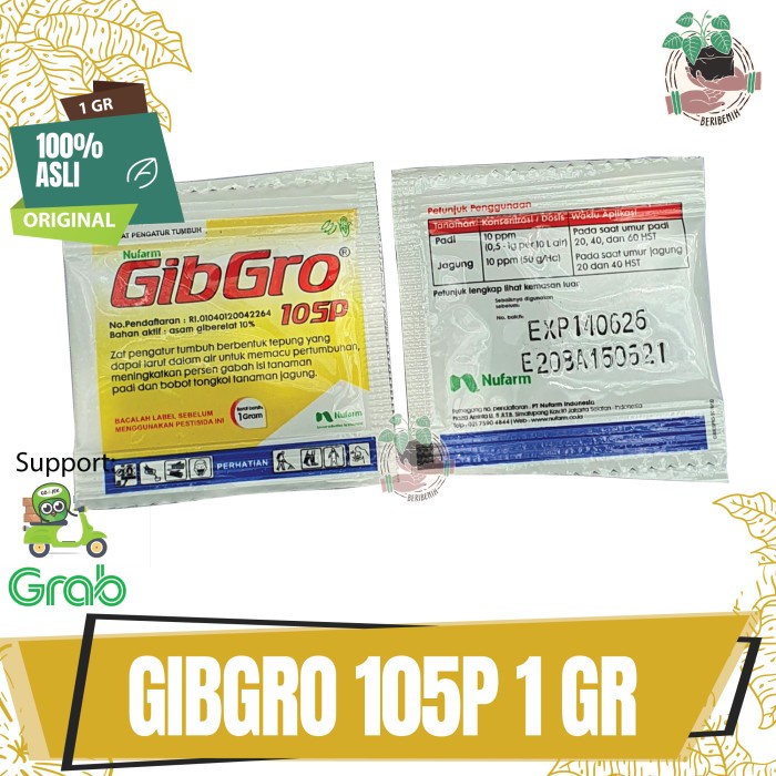 Jual Gibgro 10 SP Zat Hormon Pengatur Pertumbuhan Tanaman Hias Bunga ...