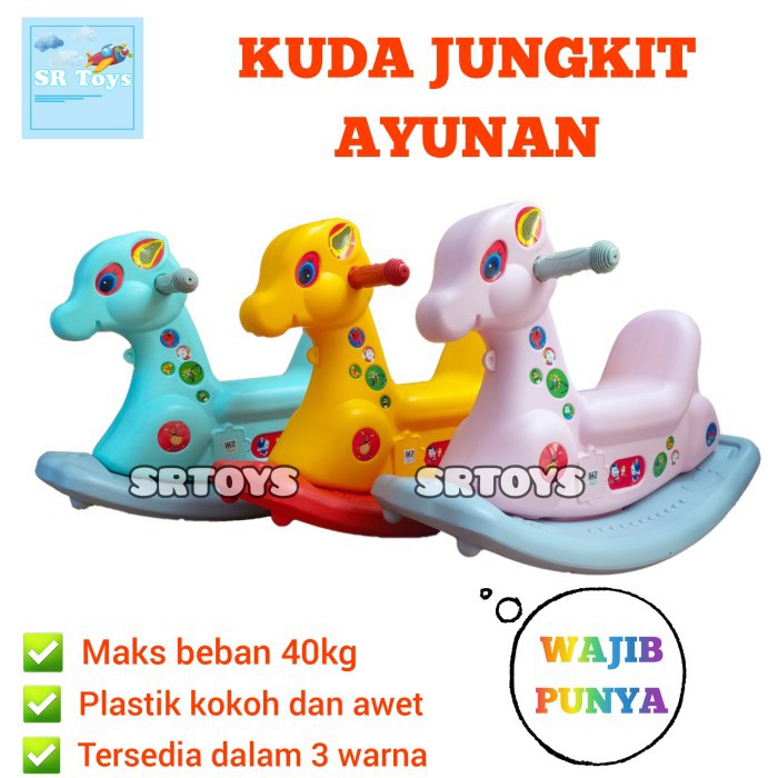 Jual Ride on Horse mainan Kuda Kudaan Original Plastik HDPE Tebal Kuat ...