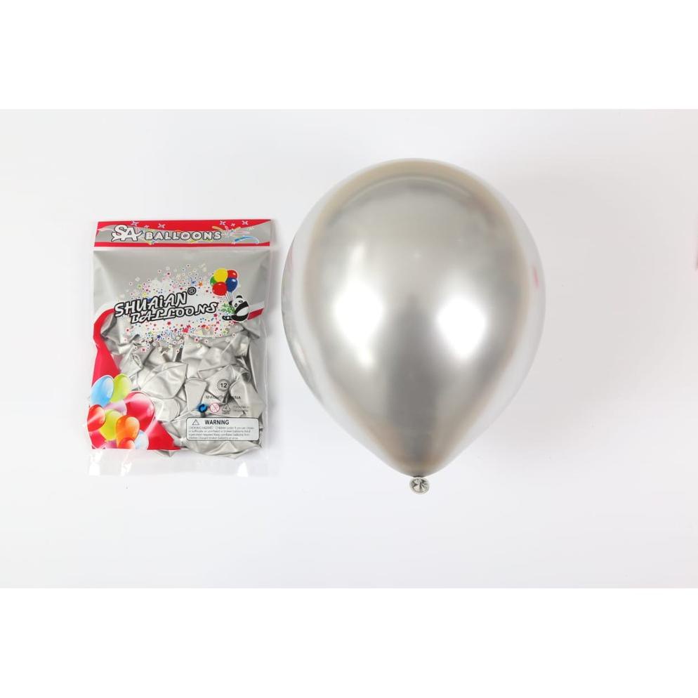 Jual Balonasia Balon Chrome Isi 50 Pcs - 1 Warna | Shopee Indonesia