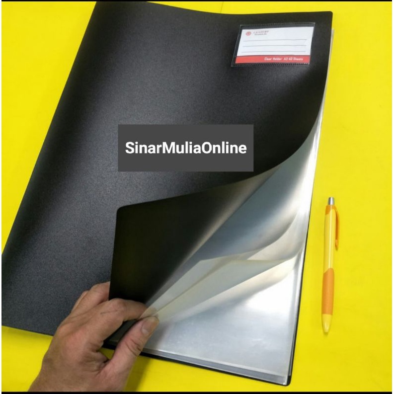 Jual A3 Map Clear Holder A3 40 lembar Dokumen Keeper A3 40 lembar ...