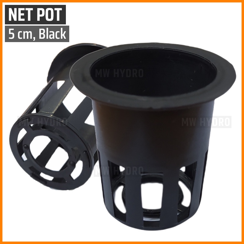 Jual Netpot Hidroponik - Hydroponic Net Pot, 5 cm, Hitam | Shopee Indonesia
