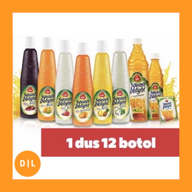 Jual Sirup ABC Squash Delight orange dus / lychee pack / leci / jeruk ...