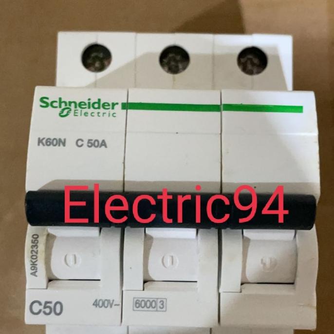 Jual mcb 3 phase schneider k60n 50A dan 63A | Shopee Indonesia