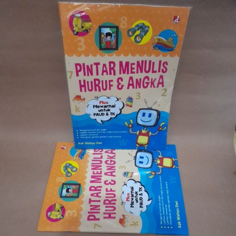 Jual Pintar Menulis Huruf & Angka Plus Mewarnai untuk Paud & TK - Wahyu ...