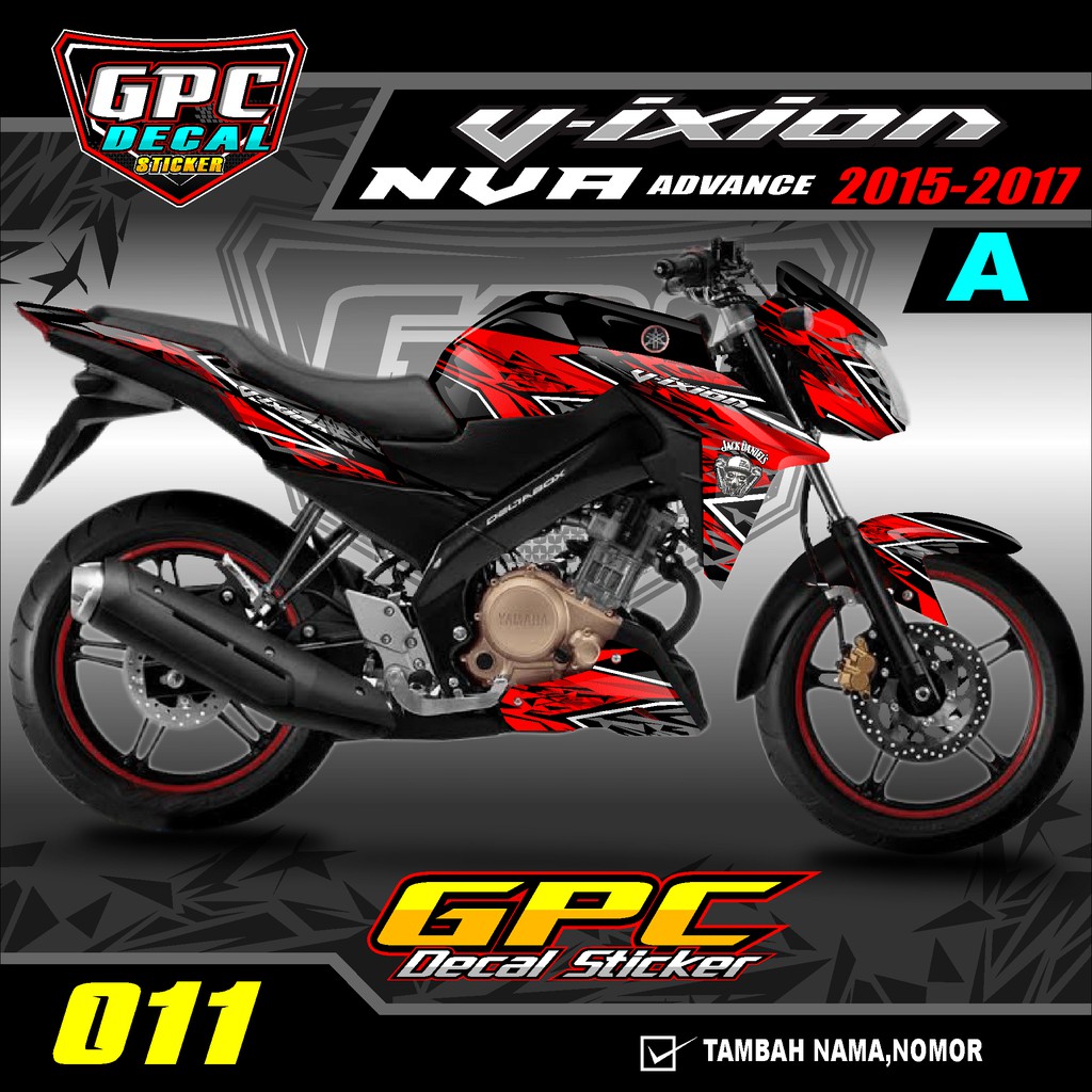 Jual Decal Sticker Variasi Fullbody New Vixion NVA Advance 2015/2017 ...
