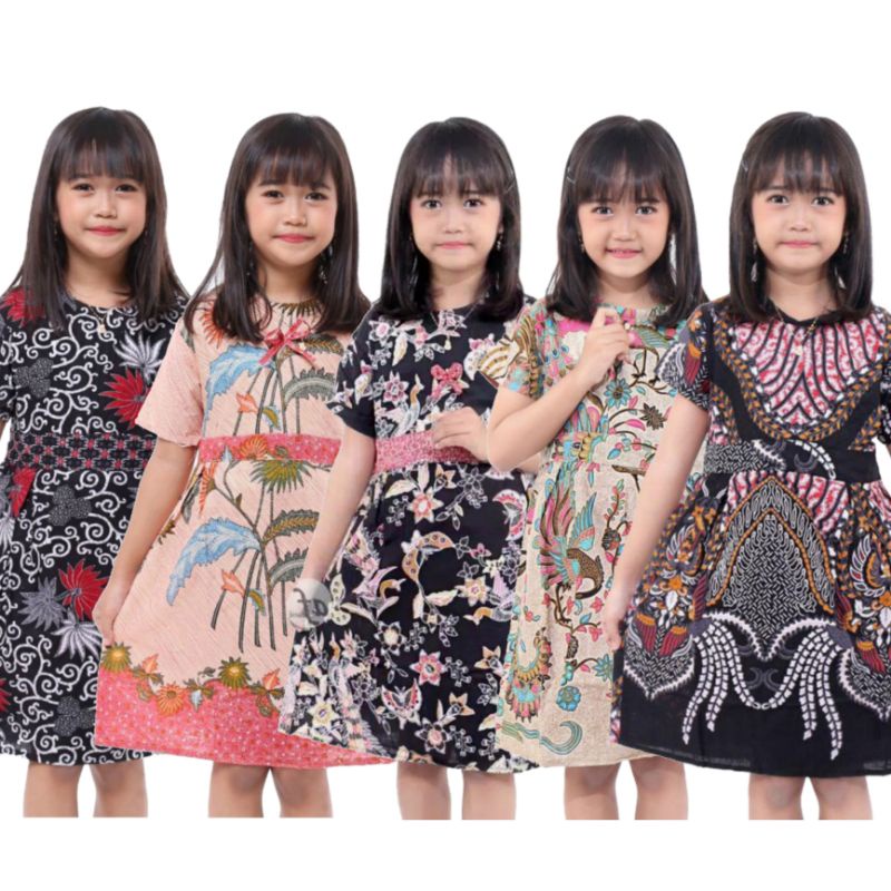 Jual Dress batik Anak perempuan umur 2-10 Tahun - Motif batik ...