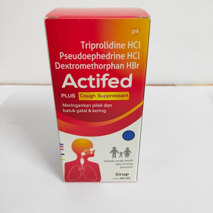 Jual ACTIFED SYRUP (MERAH, HIJAU) 60ml | Shopee Indonesia