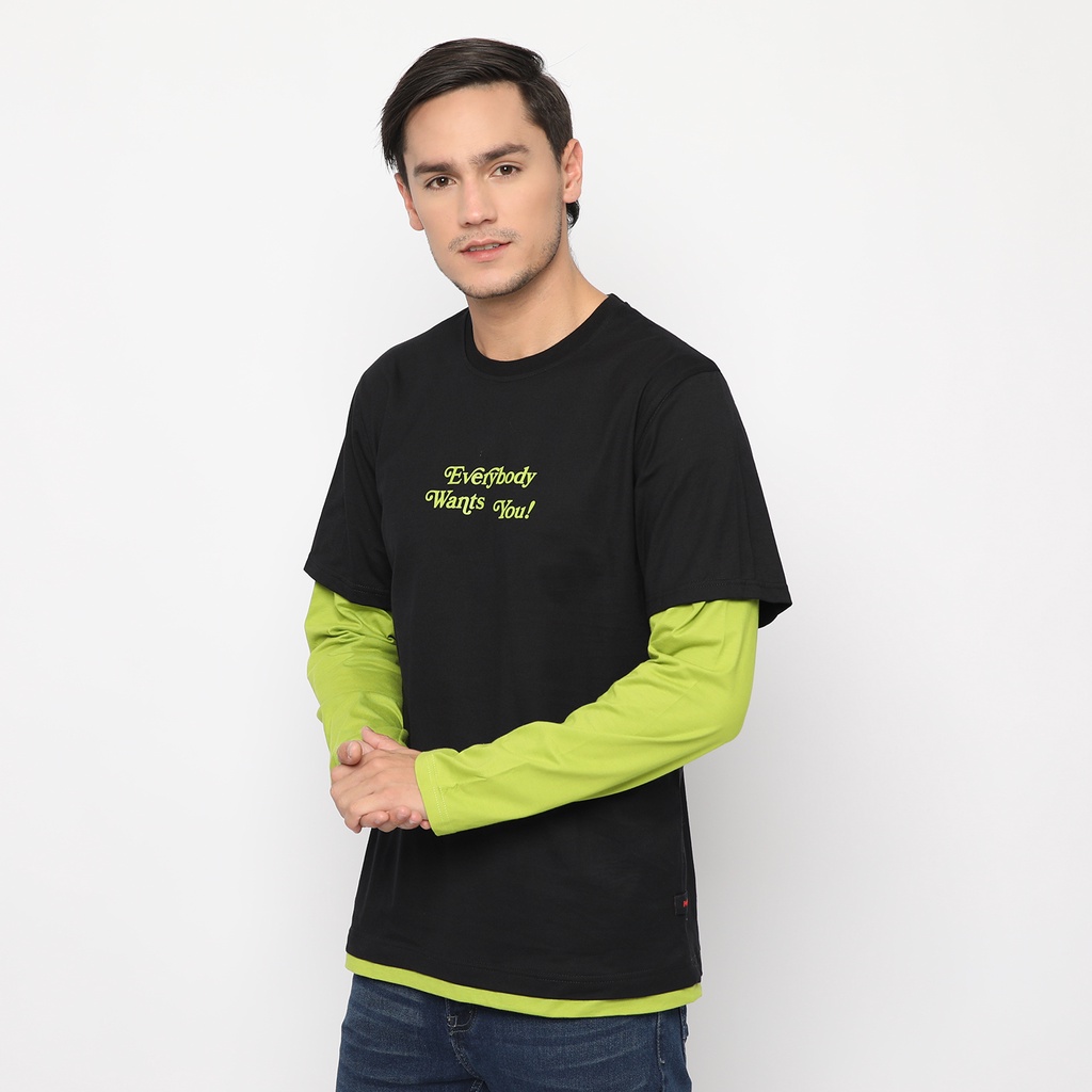 Jual Peoples kaos pria unisex double layer everybody wants you ...
