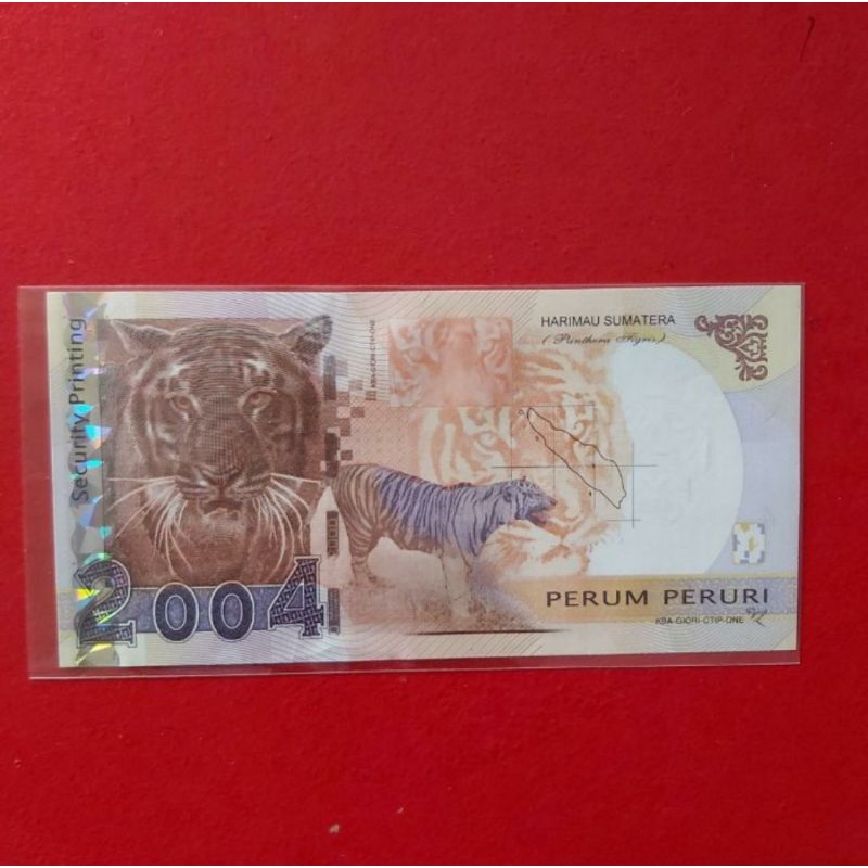 Jual Uang Kertas Testnote Test note Perum Peruri Harimau UNC | Shopee ...