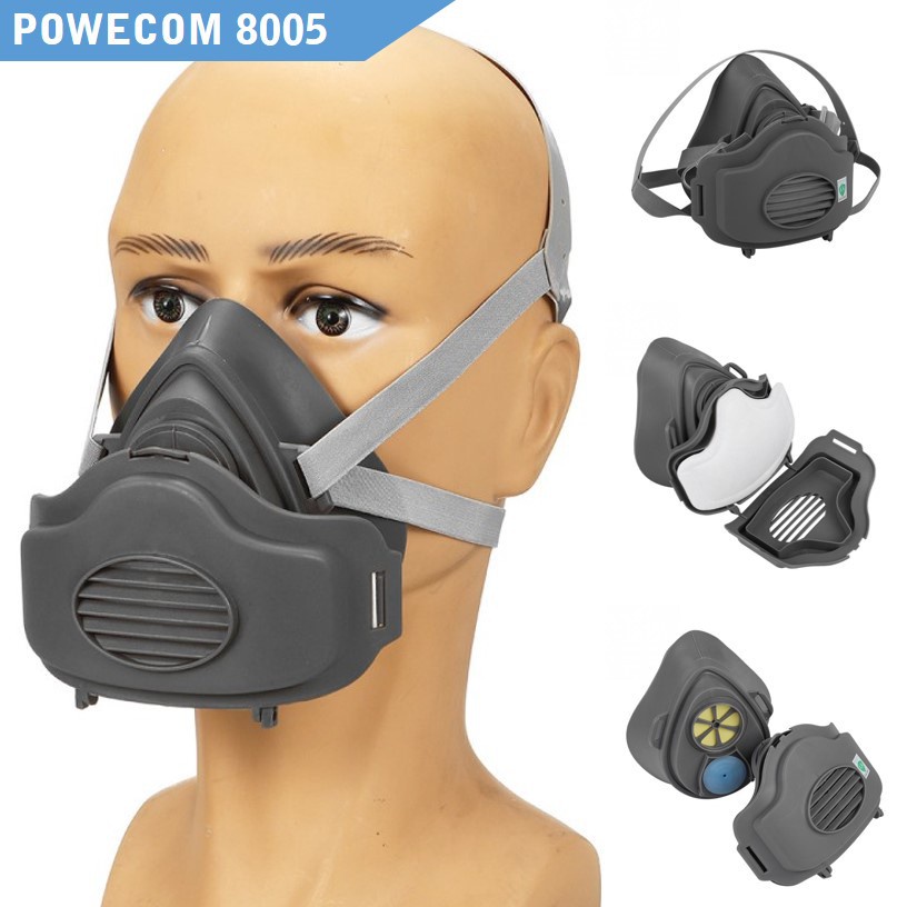 Jual MBOISGET - Masker Gas Respirator MASKER CAT PAINT kimia filter ...