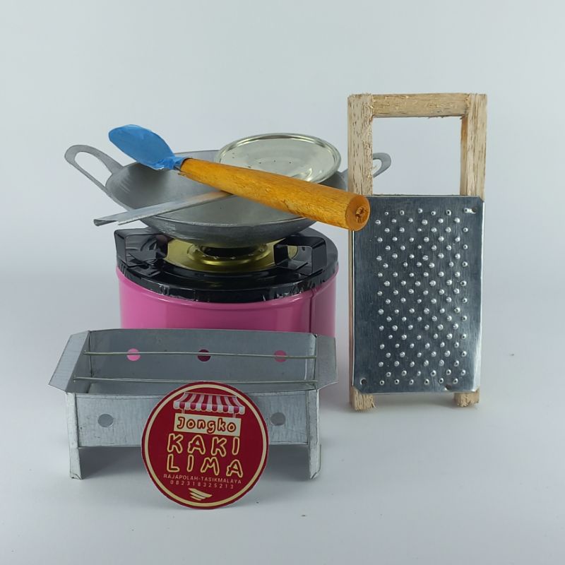 Jual Mainan Abak Mini Alat Masak Set Kompor Spirtus Ceper parutan ...