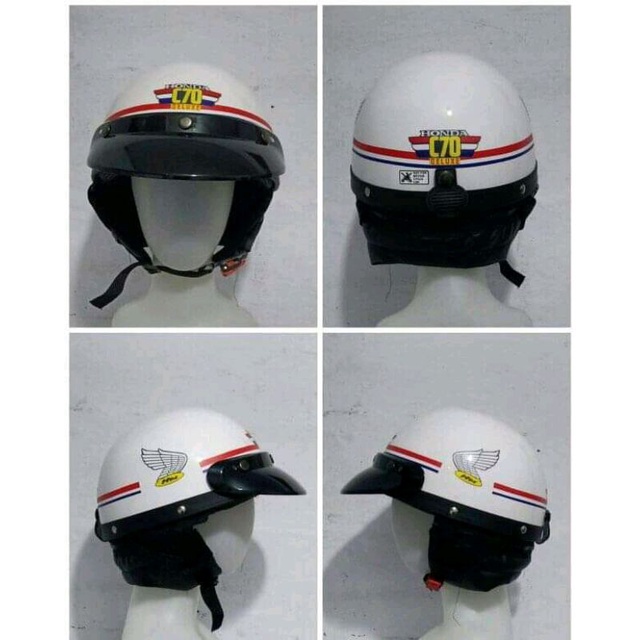 Jual HELM CHIPS HELM HONDA CHIPS C70 helm c70 bogo setengah helm c70 ...