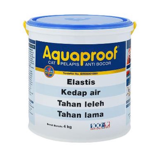 Jual Cat Aquaproof Waterproofing 4kg / Cat Anti Bocor | Shopee Indonesia