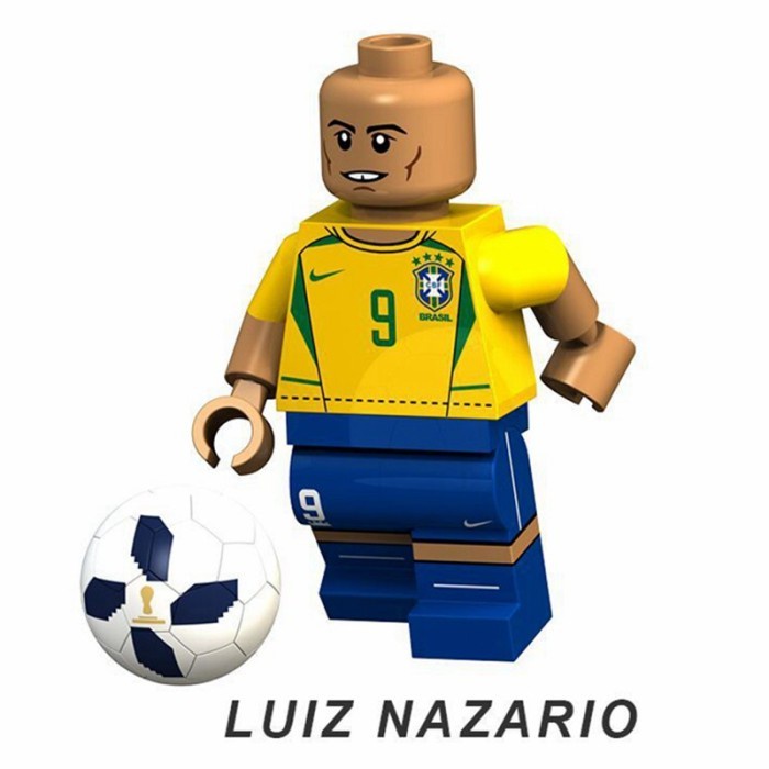 Jual Lego Ronaldo De Lima Bola Brazil Jersey Mario Strange Luigi ...