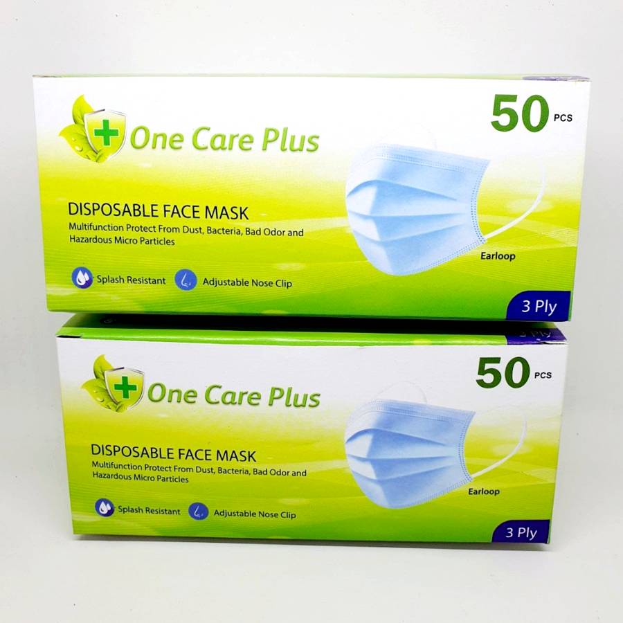 Jual Masker One Care Onecare Ear Loop Disposable Box isi 50 pcs ...