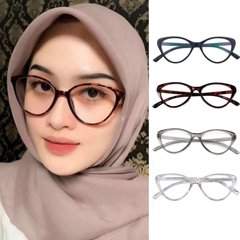 Jual (Grosir_solo_store) Kacamata anti radiasi cat eye korea fashion style wanita | Shopee Indonesia