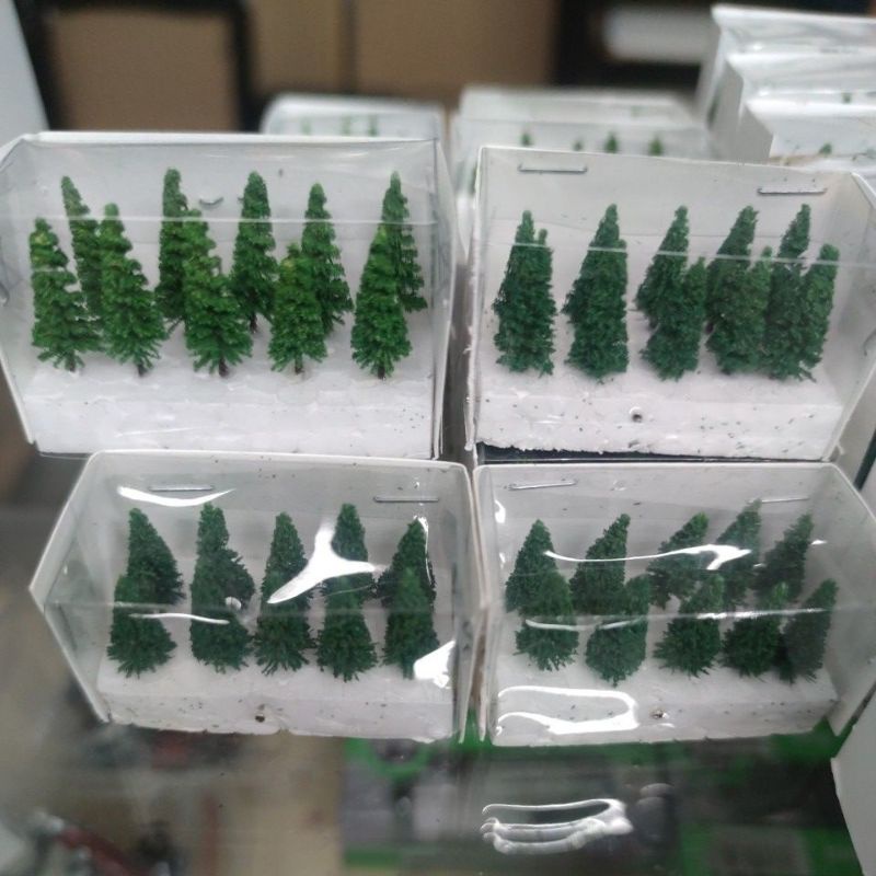 Jual (MH) Miniatur Pohon Cemara Kepyur Hijau Maket Diorama - Fir Tree ...