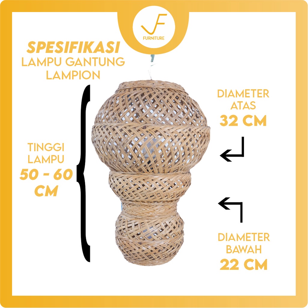 Jual Resin Stick Lampshade JF Furniture Model Lampion Ruang Tamu ...