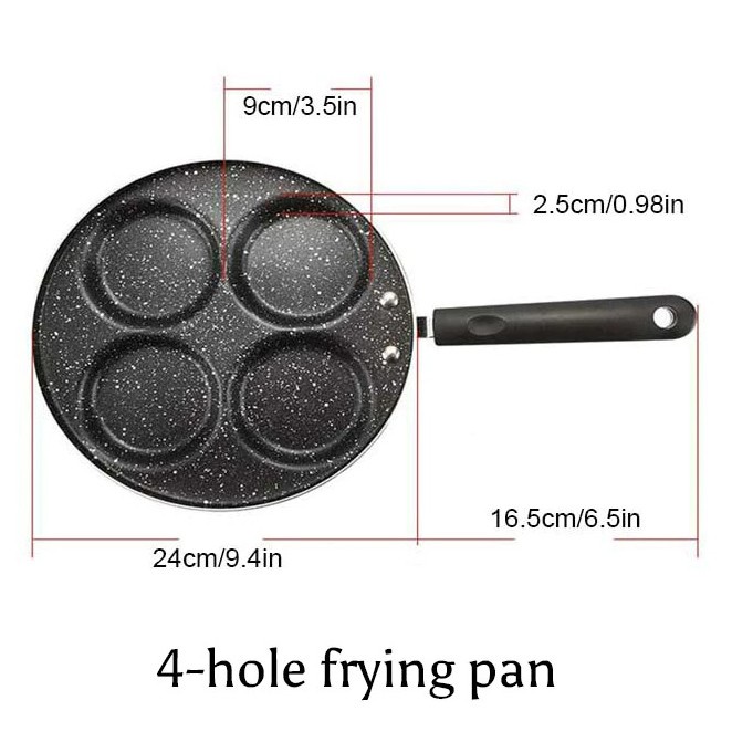 Jual Panci Telur Omelet Egg Fyring Pan Non-stick 4 Holes - TW-376 ...