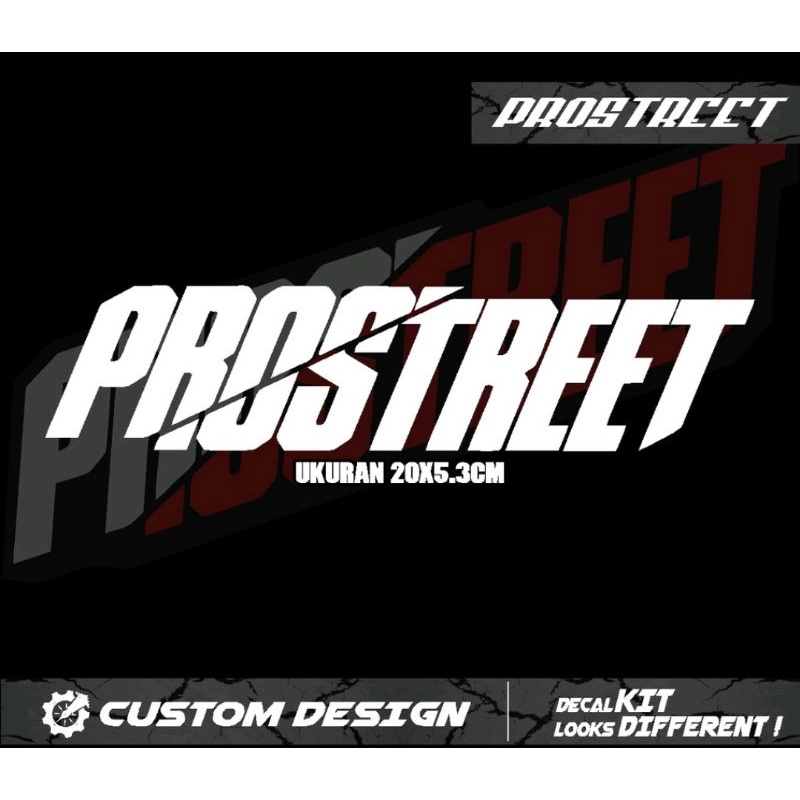 Jual CTTING STIKER PROSTREET MOTOR KEREN BANYAK PILIHAN WARNA DECAL ...