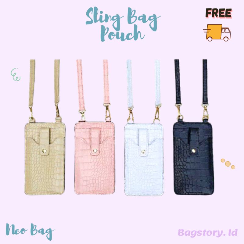 Jual Neo Slingpouch croco/Tas hp/Tas Handphone/Tas selempang Wanita | Shopee Indonesia