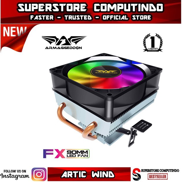 Jual Armaggeddon Artic Wind LED CPU Air Cooler | Shopee Indonesia