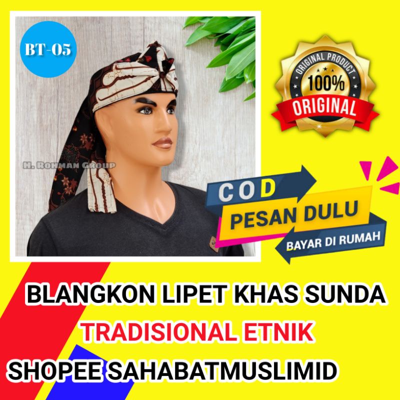 Jual BLANGKON SUNDA BATIK DEWASA IKET BELANGKON SUNDA BATIK TOTOPONG ...