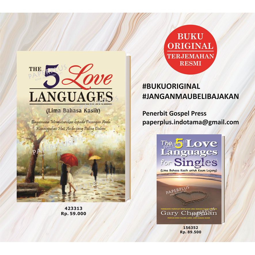 Jual Pengembangan Diri / The 5 Love Languages / Lima Bahasa Kasih / Gary Chapman | Shopee Indonesia