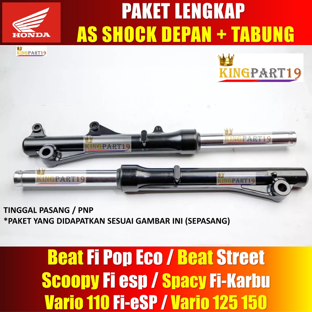 Jual SHOCKBREAKER DEPAN KOMPLIT PLUS TABUNG BEAT FI ESP SCOOPY FI ESP ...