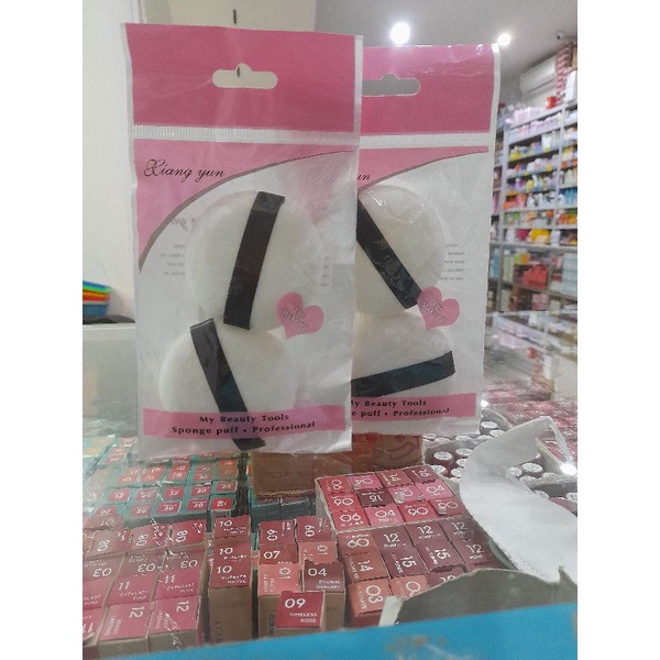 Jual Spon bedak xiang yun isi 2 , spons bedak basah & kering | Shopee ...