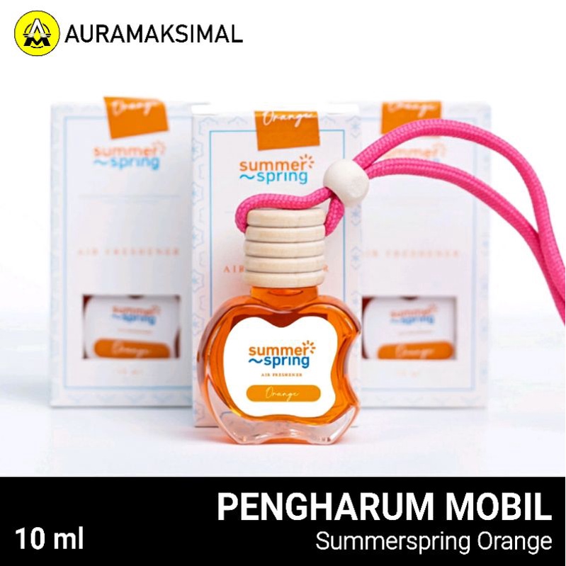 Jual Pengharum Mobil Gantung Summerspring Botol Apel Aroma Orange ...