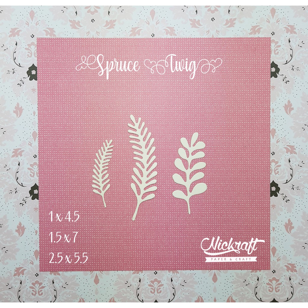 Jual SPRUCE TWIG - Hiasan Scrapbook Daun Kertas | Shopee Indonesia