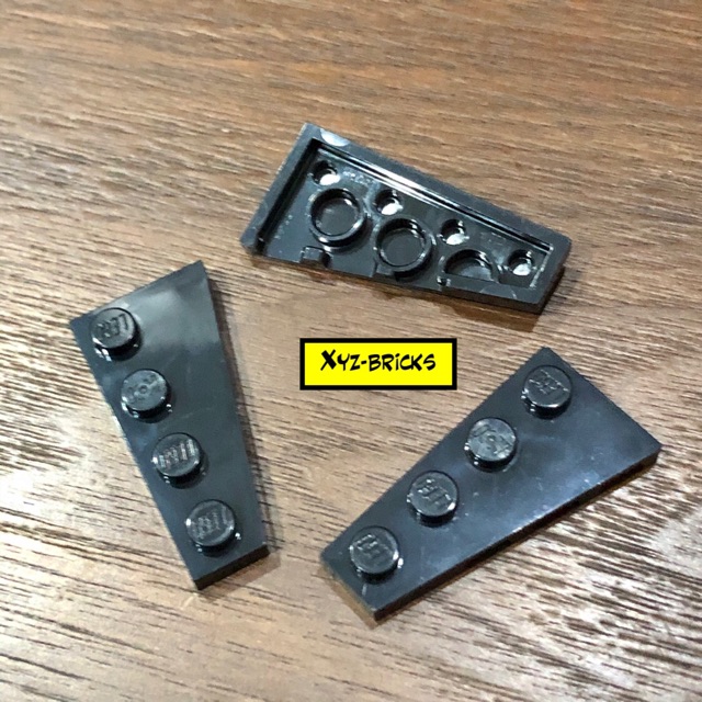 Jual LEGO PARTS 4161332 - Wedge Left Plate 2x4 with Angle Black ...