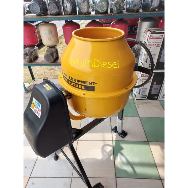 Jual Mesin Pengaduk Semen Beton Listrik 120liter TIGON Molen Mini Cocrete Mixer | Shopee Indonesia