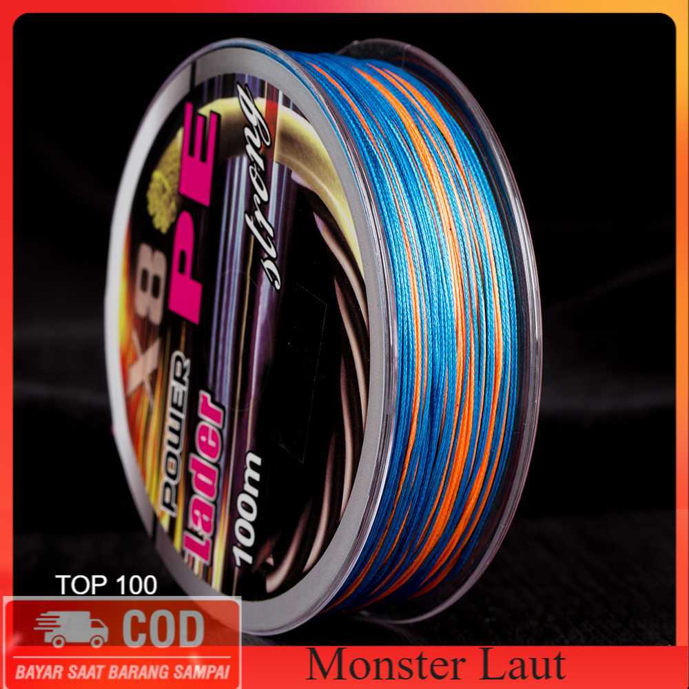 Jual TaffSPORT PE Braided Fishing Line 100M Senar senur kenur Benang ...