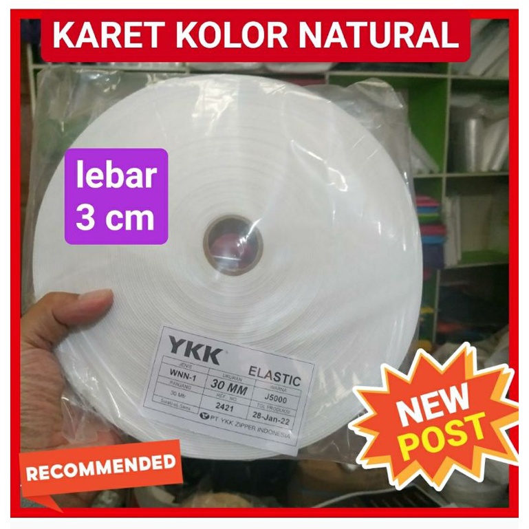 Jual Karet kolor elastis YKK 3cm 1cm 2 cm 3 mm 5 cm elastic behel ...