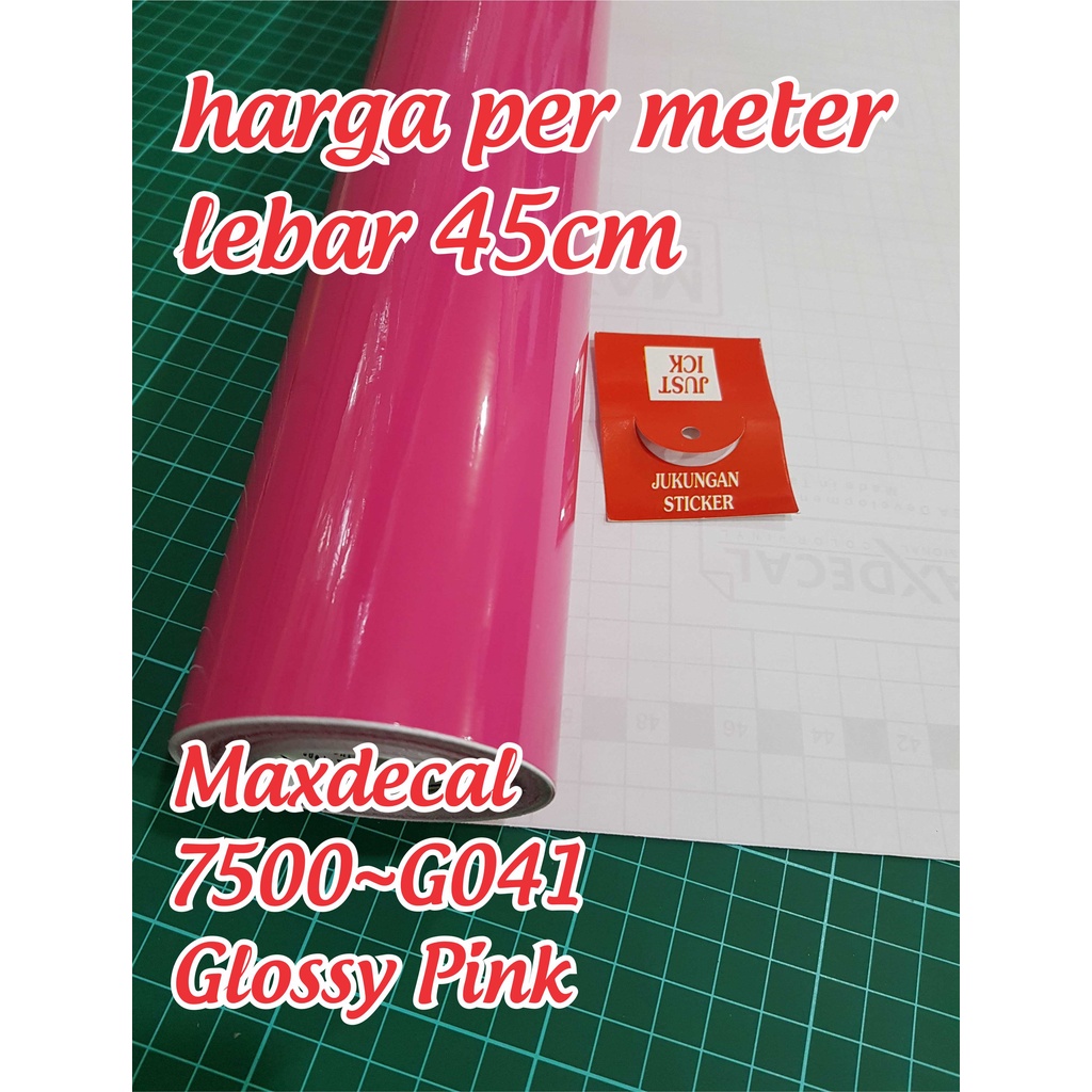 Jual Stiker - Sticker Vinyl Maxdecal Glossy / Doff - Skotlet Max decal Gloss / Matt Pink - 041 ...