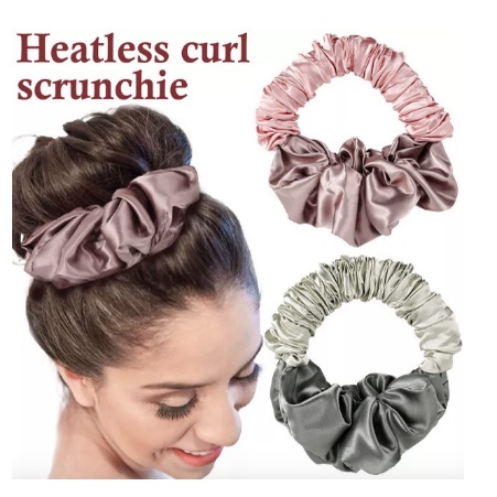 Jual Sleepy Tie Heatless Hair Scrunchie Curling Curler No Heat Ikat ...