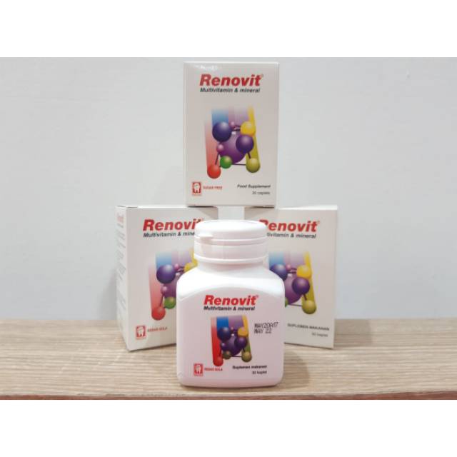 Jual RENOVIT MULTIVITAMIN & MINERAL | ISI 30 CAPLETS | Shopee Indonesia
