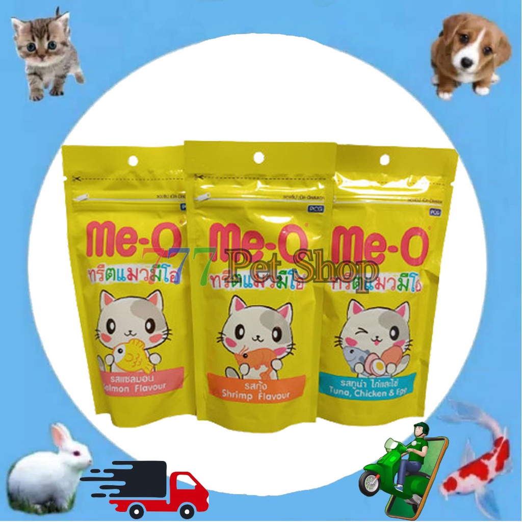 Jual snack dry kering MeO treats TUNA CHICKEN EGG / SALMON / SHRIMP ...
