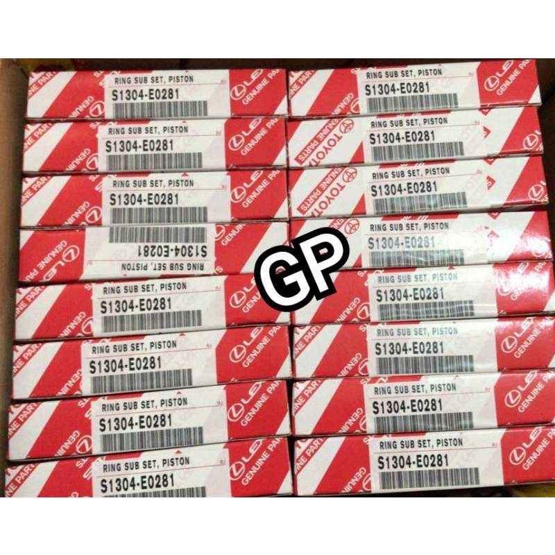 Jual ring piston per seker pir seher HT130 original Toyota dyna HT 130 Hino dutro 130HT asli ...